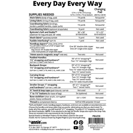 ByAnnie Every Day Every Way bag pattern