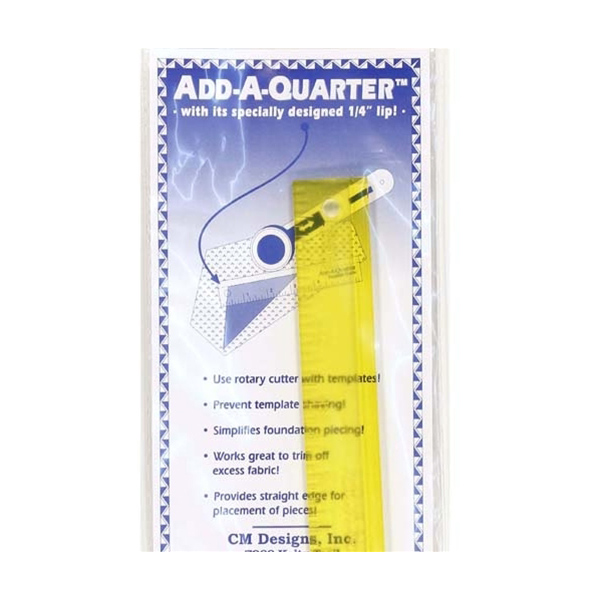 Add-A-Quarter 12 inch ruler - Pelenna Patchworks