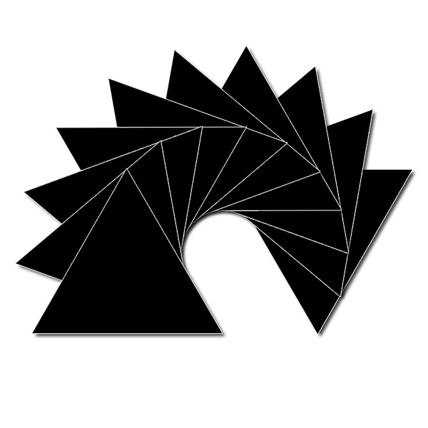 Plain black triangle fabric charm packs | Plain black fabric ...