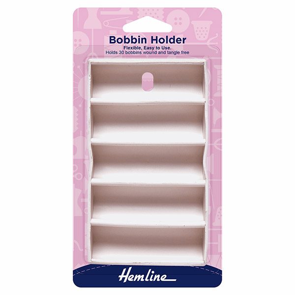Bobbin holder - flexible silicone storage for up to 30 bobbins