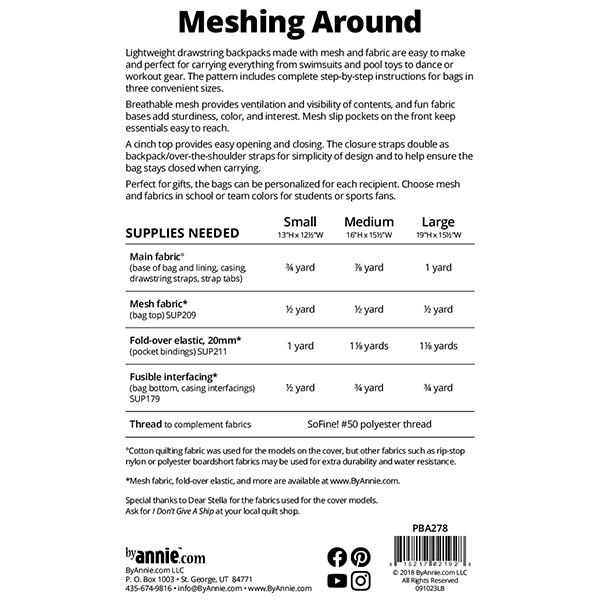 ByAnnie Meshing Around bag pattern