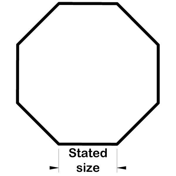 Plain cream octagon fabric charm packs | Plain cream fabric octagons