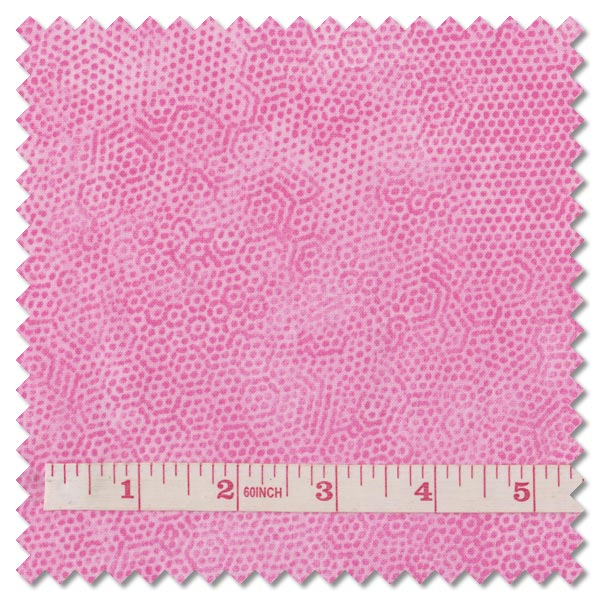 Makower Dimples 1867-E6 carnation patchwork fabric