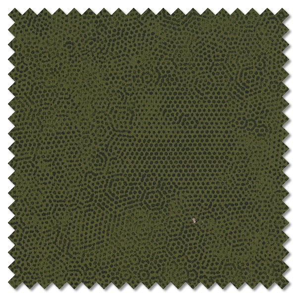 Makower Dimples 1867-V6 avocado patchwork fabric