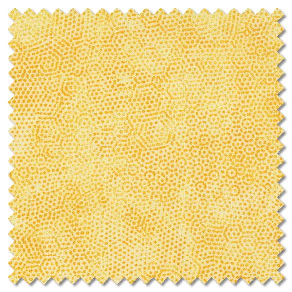 Makower Dimples 1867-Y3 sunny patchwork fabric