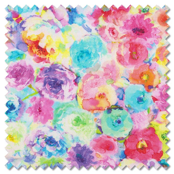 33821-11 impressionist floral rainbow - Moda Gradients Euphoria