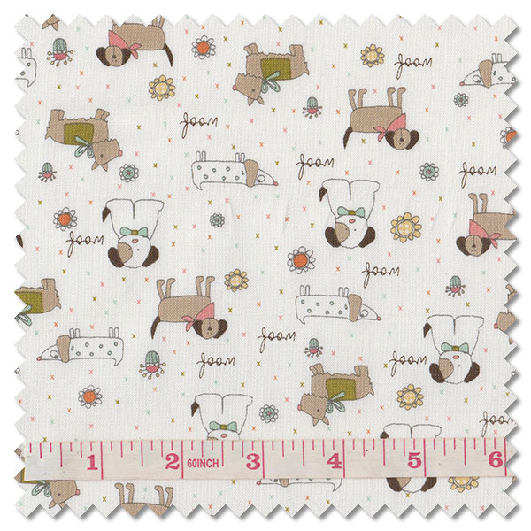 55700-11 puppy parade cloud - Moda Lucky