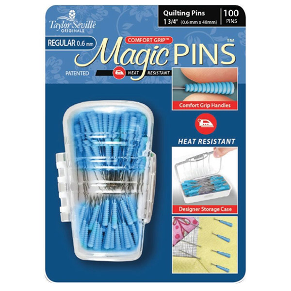 Taylor Seville Magic Pins Quilting - regular 100 pack