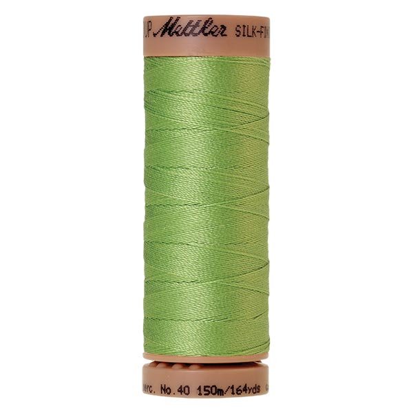 1527 Jade lime Mettler Silk Finish Cotton 40 quilting thread, 150m ...