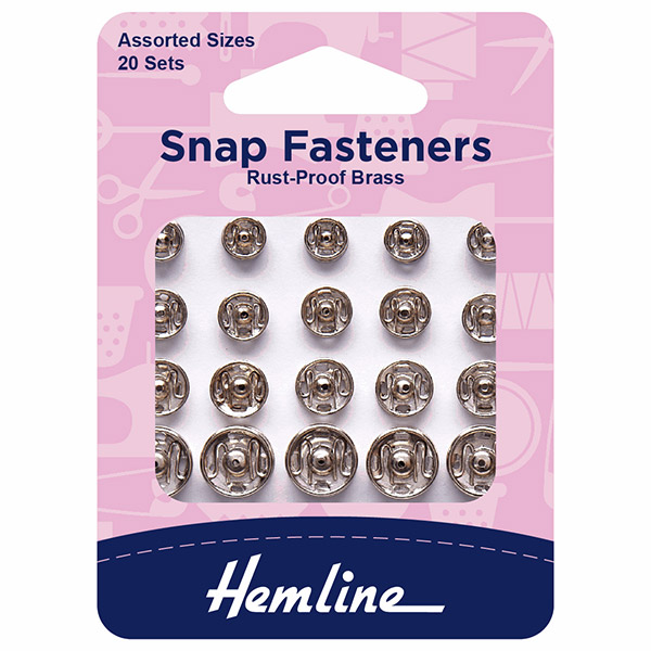 Silver snap fasteners | silver press studs