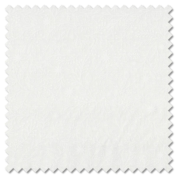 TT28-A star floral white on white - Lewis & Irene Tiny Tonals