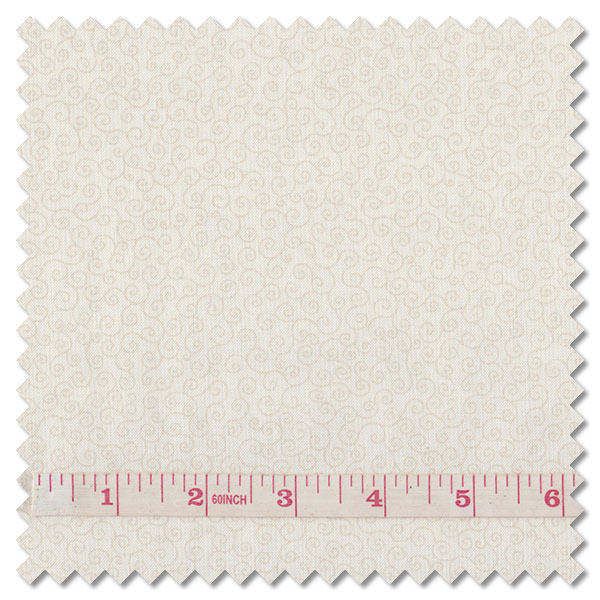 TT30-B breezy scroll cream on cream - Lewis & Irene Tiny Tonals