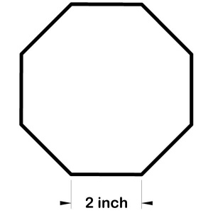 Octagon paper templates for patchwork | Freezer paper octagons