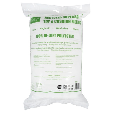 Trimits recycled polyester toy filling/stuffing - 250g